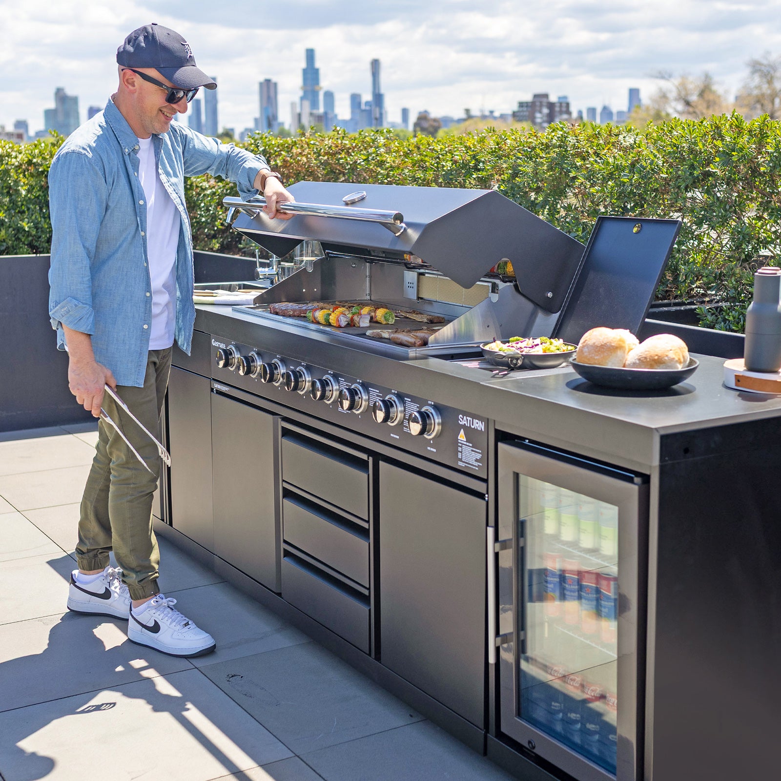 Gasmate Saturn 6-Burner BBQ Kitchen