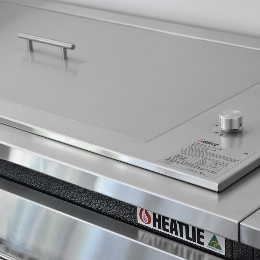Heatlie Island Gourmet Elite 850 Mild Steel Drop-In BBQ with 5mm Flat