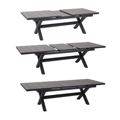 Excalibur Sultan Extension Dining Setting | SUL7WHT | Outdoors Domain