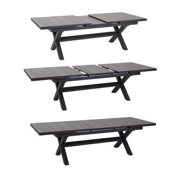 Excalibur Sultan Extension Dining Setting | SUL7WHT | Outdoors Domain