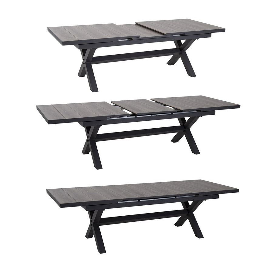 Excalibur Sultan Extension Dining Setting | SUL7WHT | Outdoors Domain